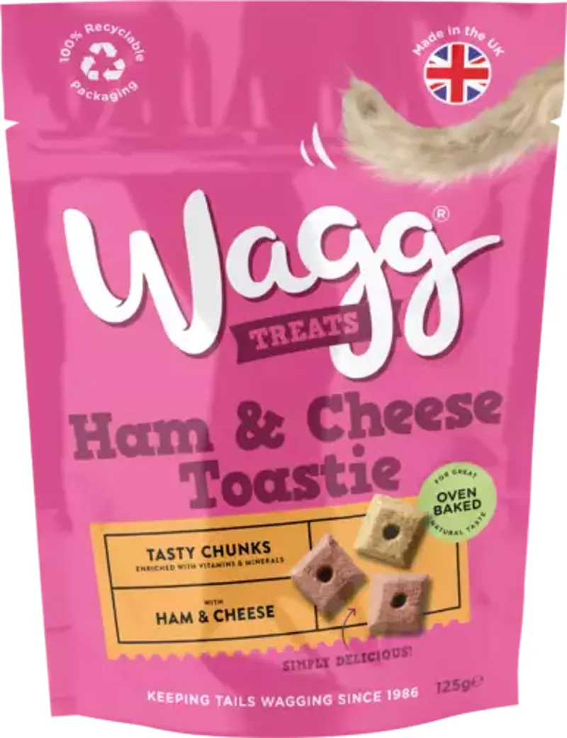 Wagg Ham and Cheese Treats 125g